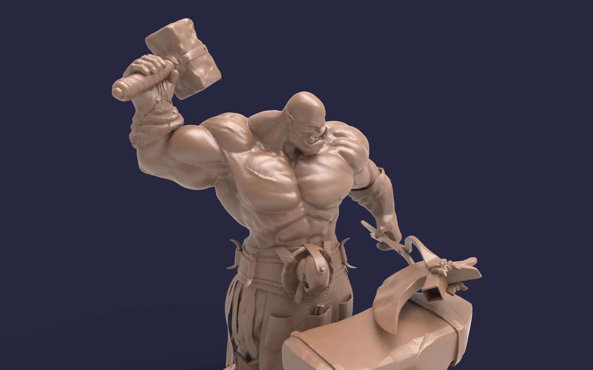 ArtStation - Orc Blacksmith.