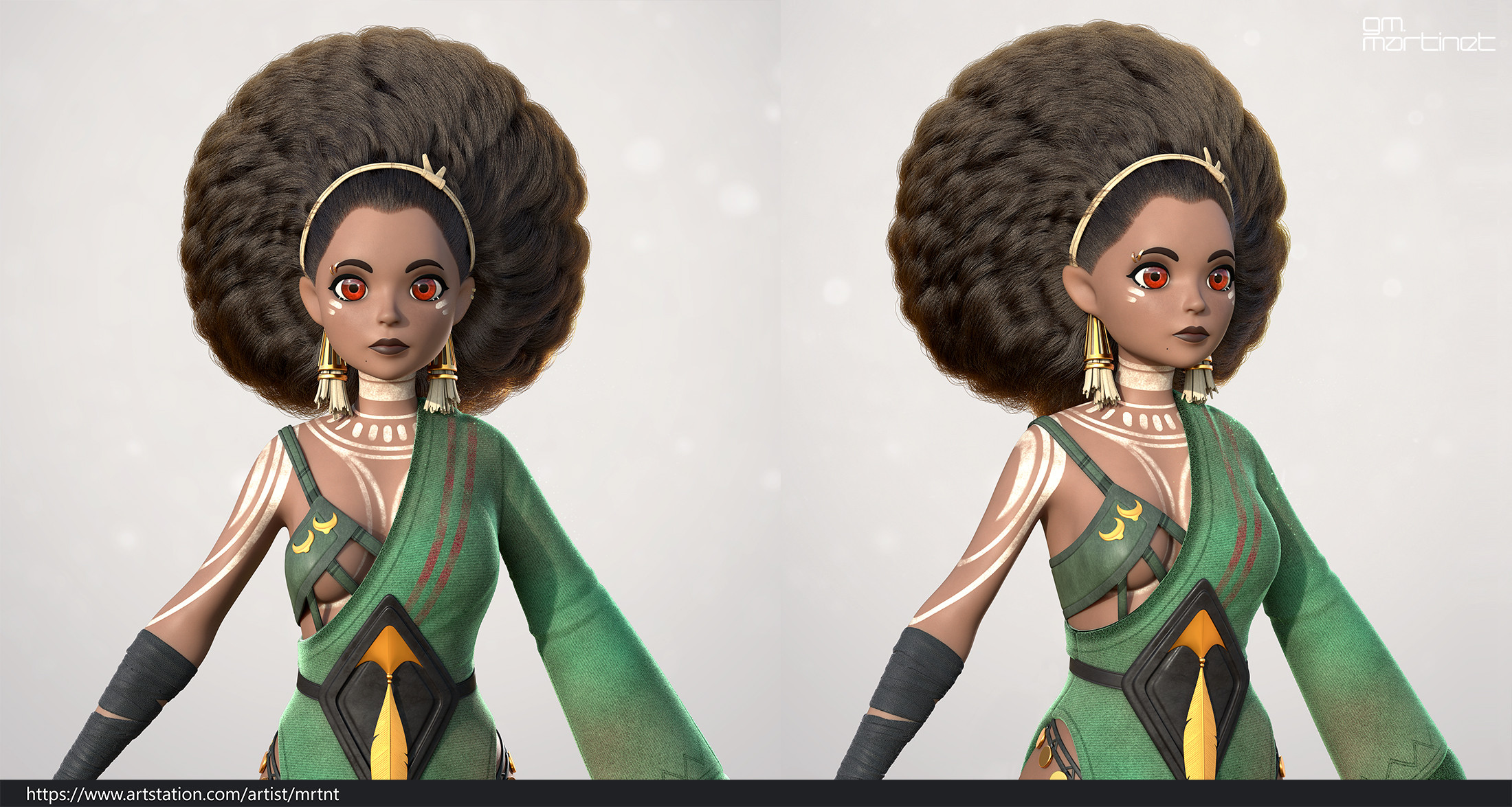 Guillaume Martinet - Ringtail Girl 3D