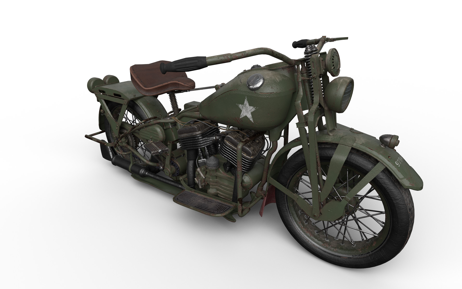 Darian Smith - Harley Davidson WLA WW2 1943