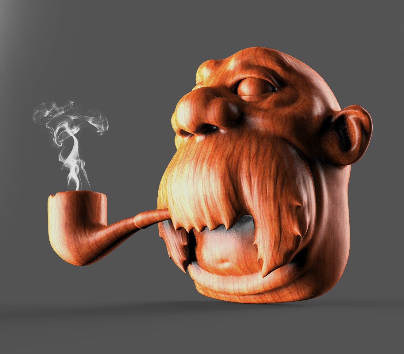 Artstation Quick Cartoon Style Sculpt Of An Old Man