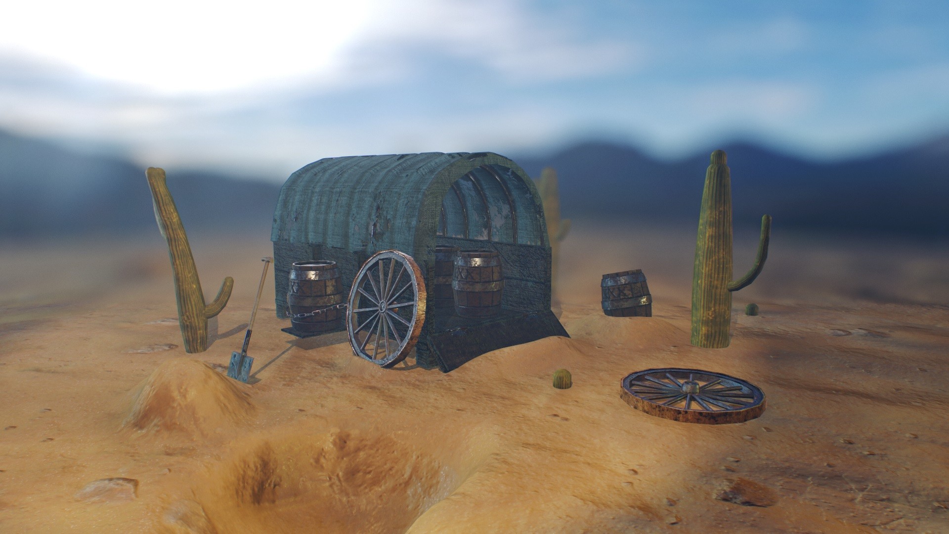 ArtStation - Wild West Carriage