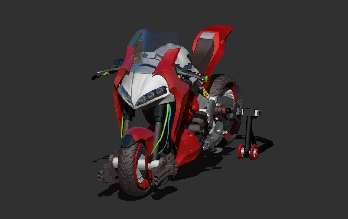 ArtStation - MOTOR MODELING