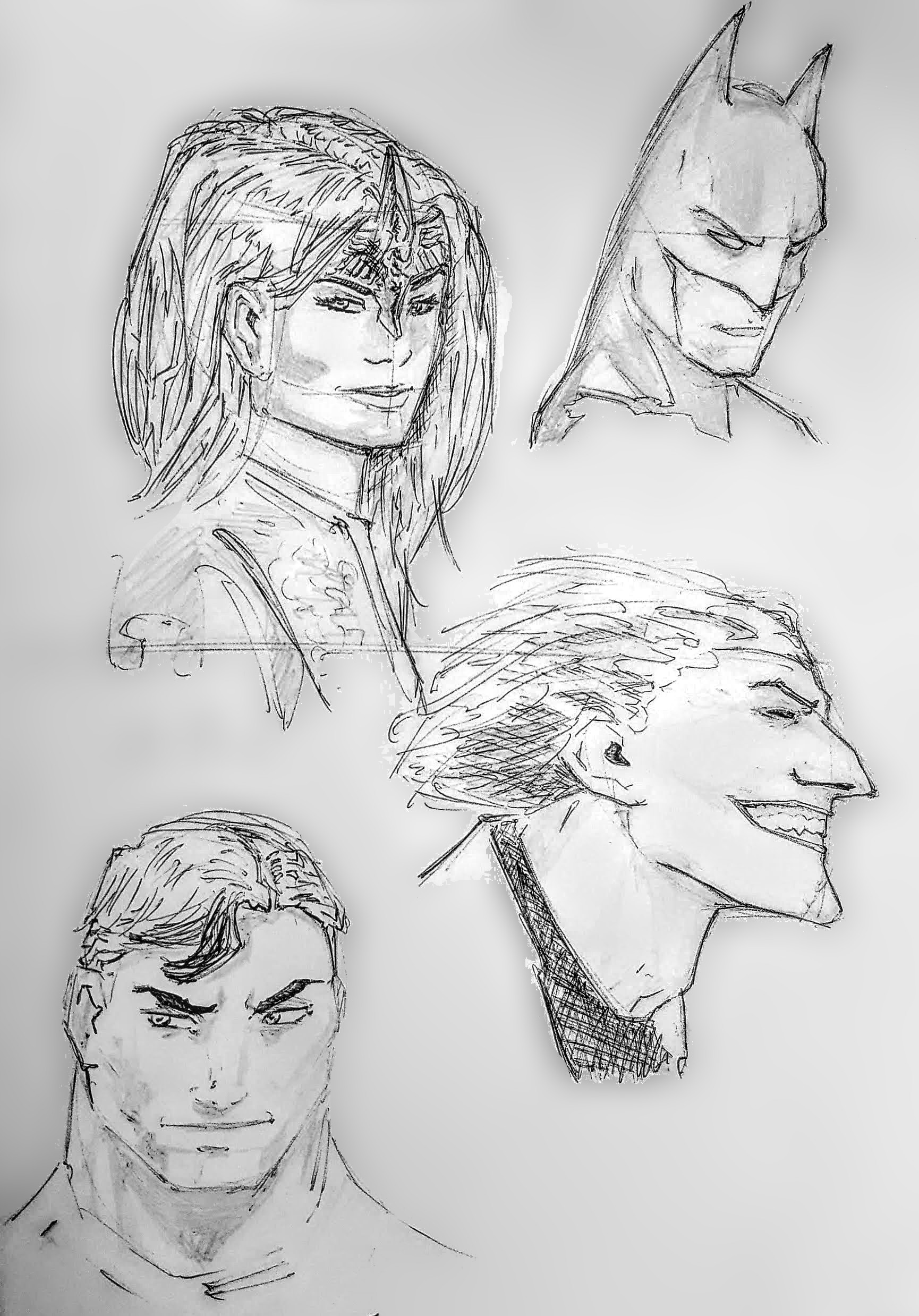 ArtStation - Superheroes Sketch