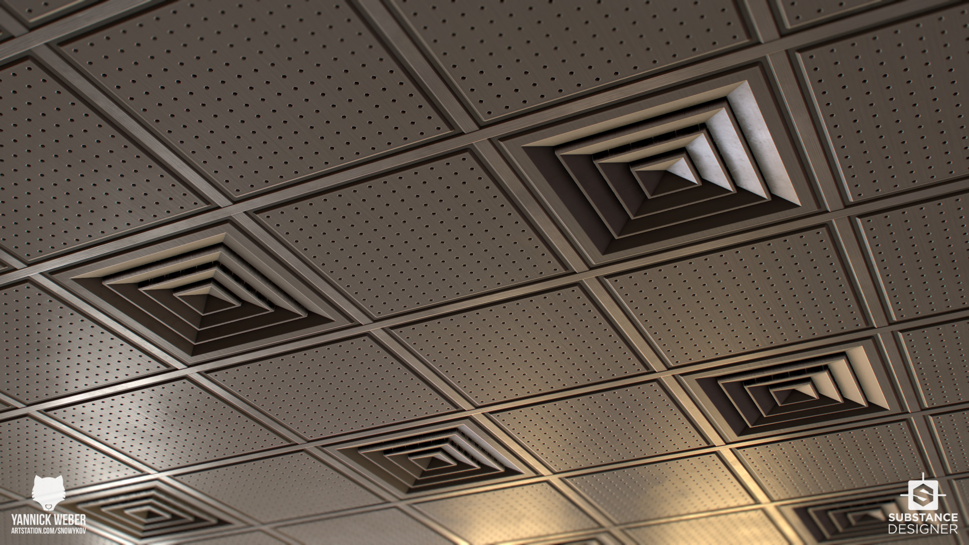 Yannick Weber - Perforated Ceiling Tiles