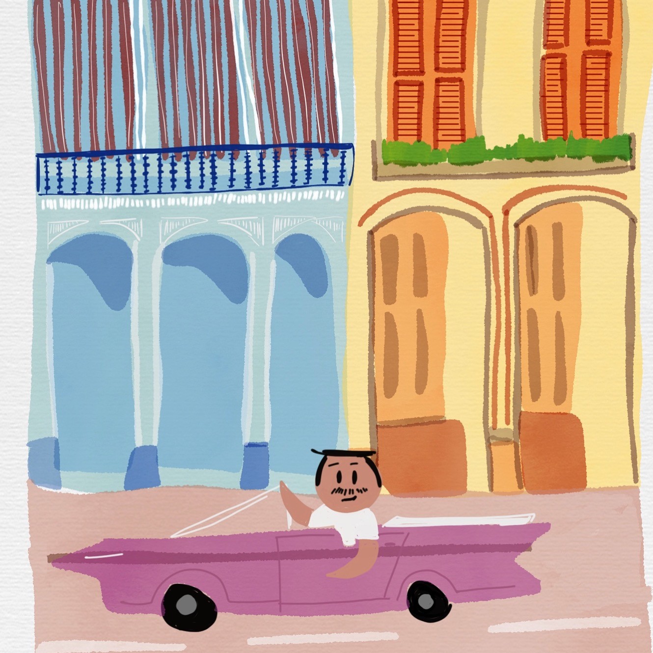 ArtStation - The man with a pink car