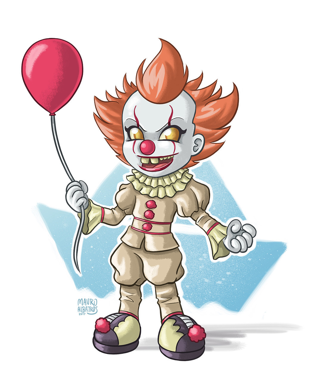 how to draw chibi pennywise 2017