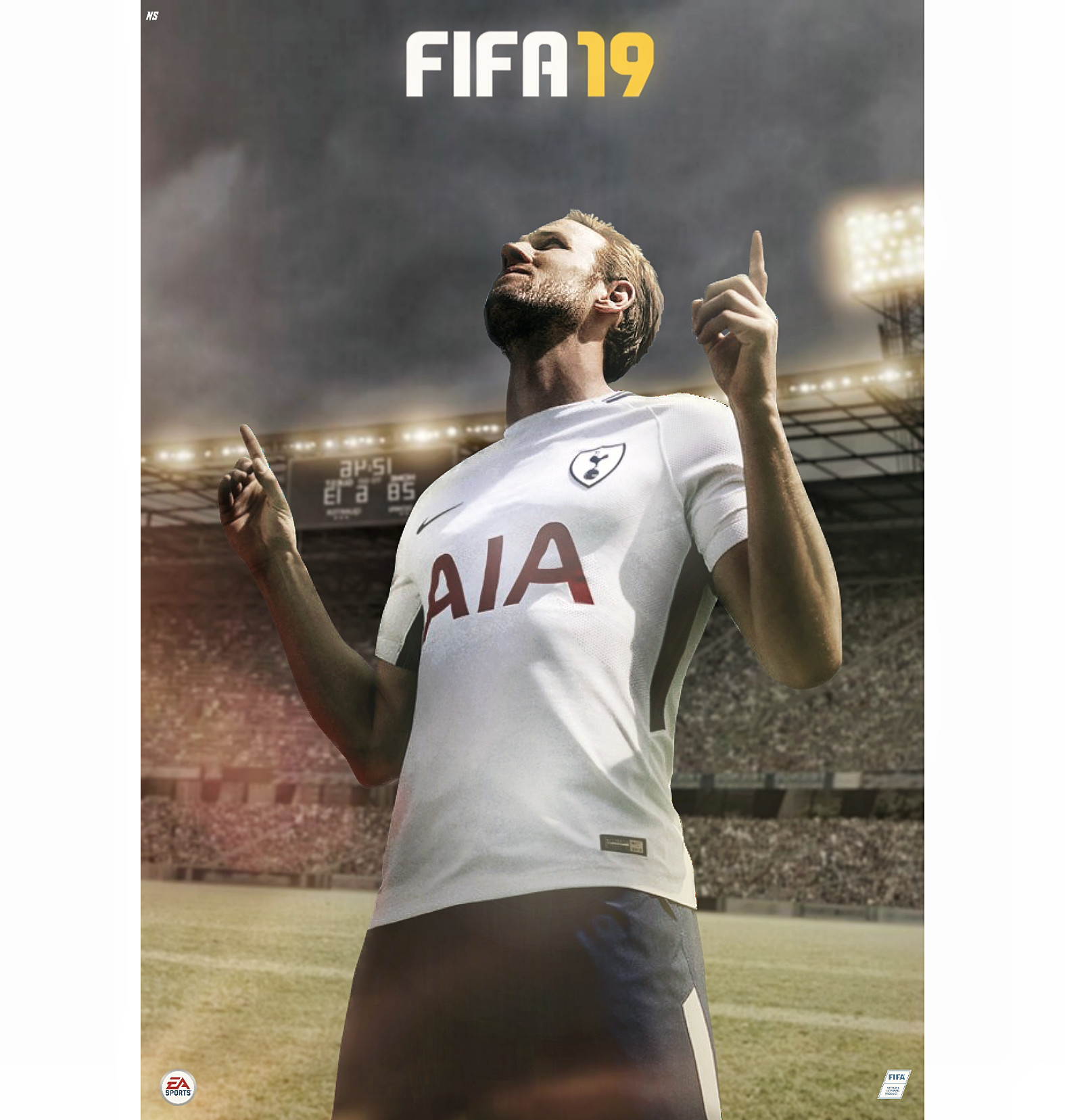 ArtStation - Fifa 19 custom poster featuring harry kane