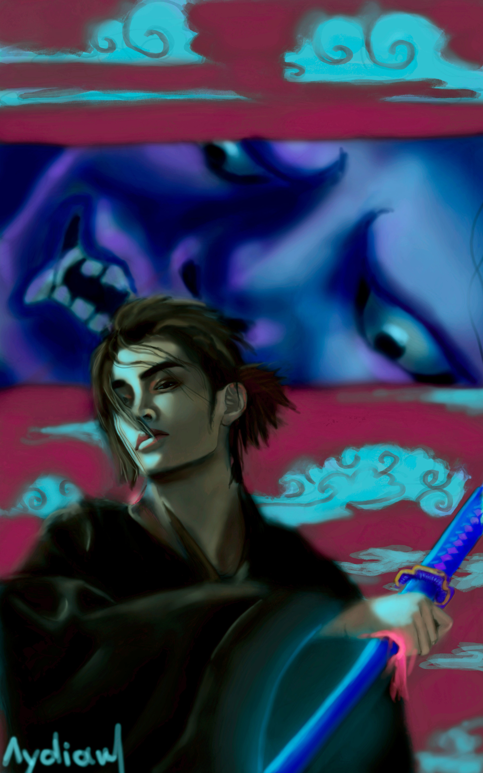 ArtStation - Neon Samurai