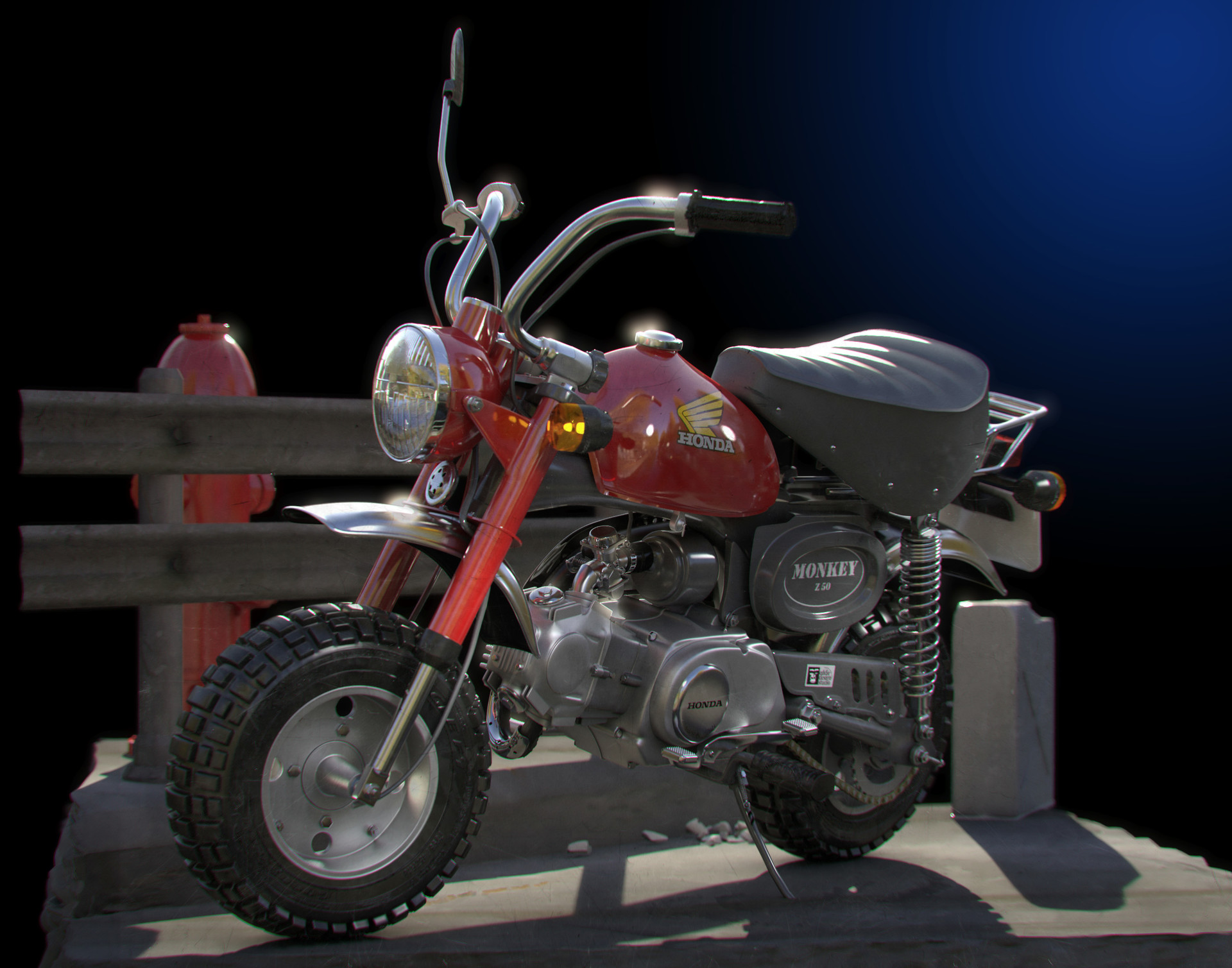 ArtStation - Honda Monkey 50