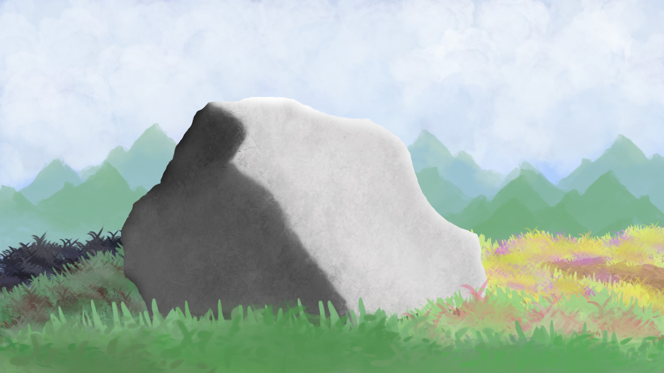 ArtStation - A simple rock