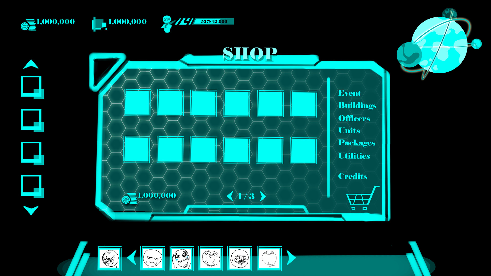 ArtStation - Social Game HUD