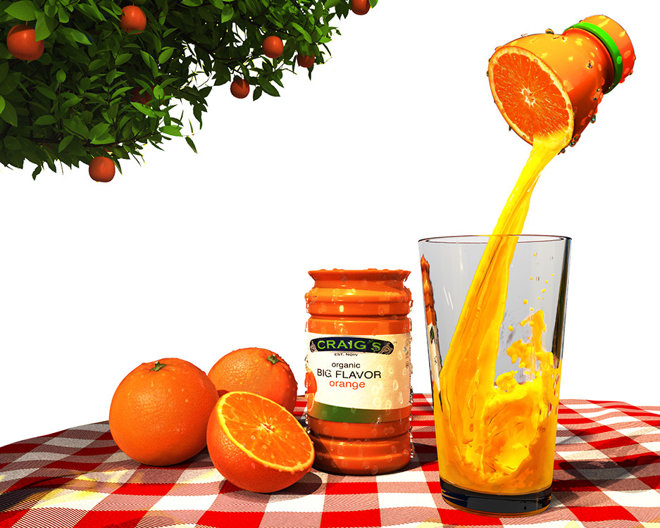 ArtStation - orange juice, from the tree to your glass