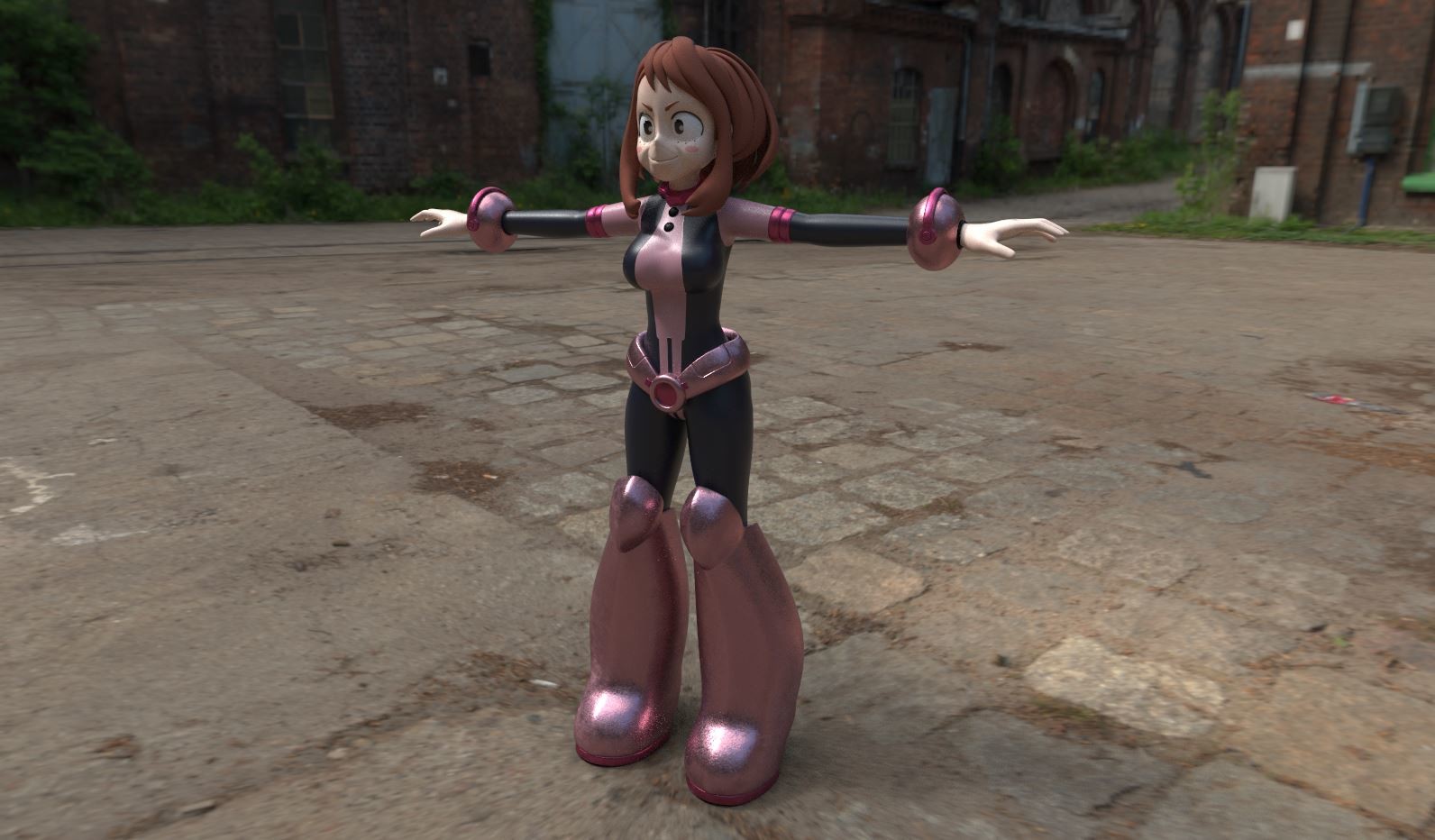 ArtStation - Uraraka Ochaco 3D modeling