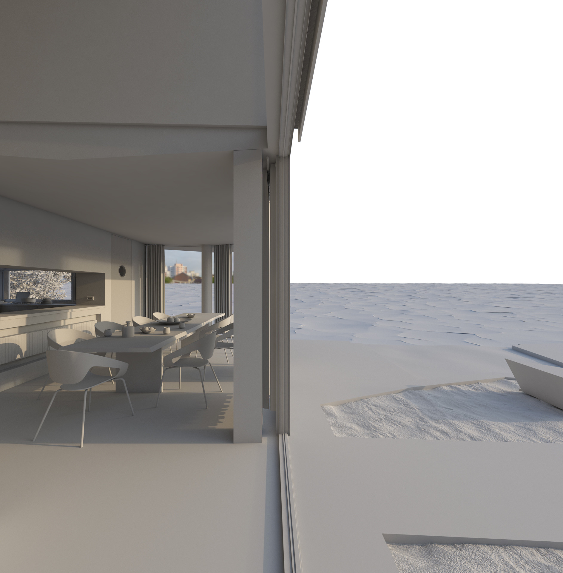 Gary Sánchez - Beach House - RENDER 3D - Schmidt Arquitectos