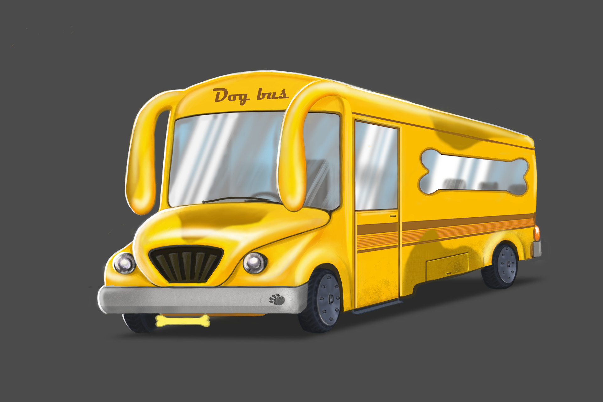 ArtStation - dog bus