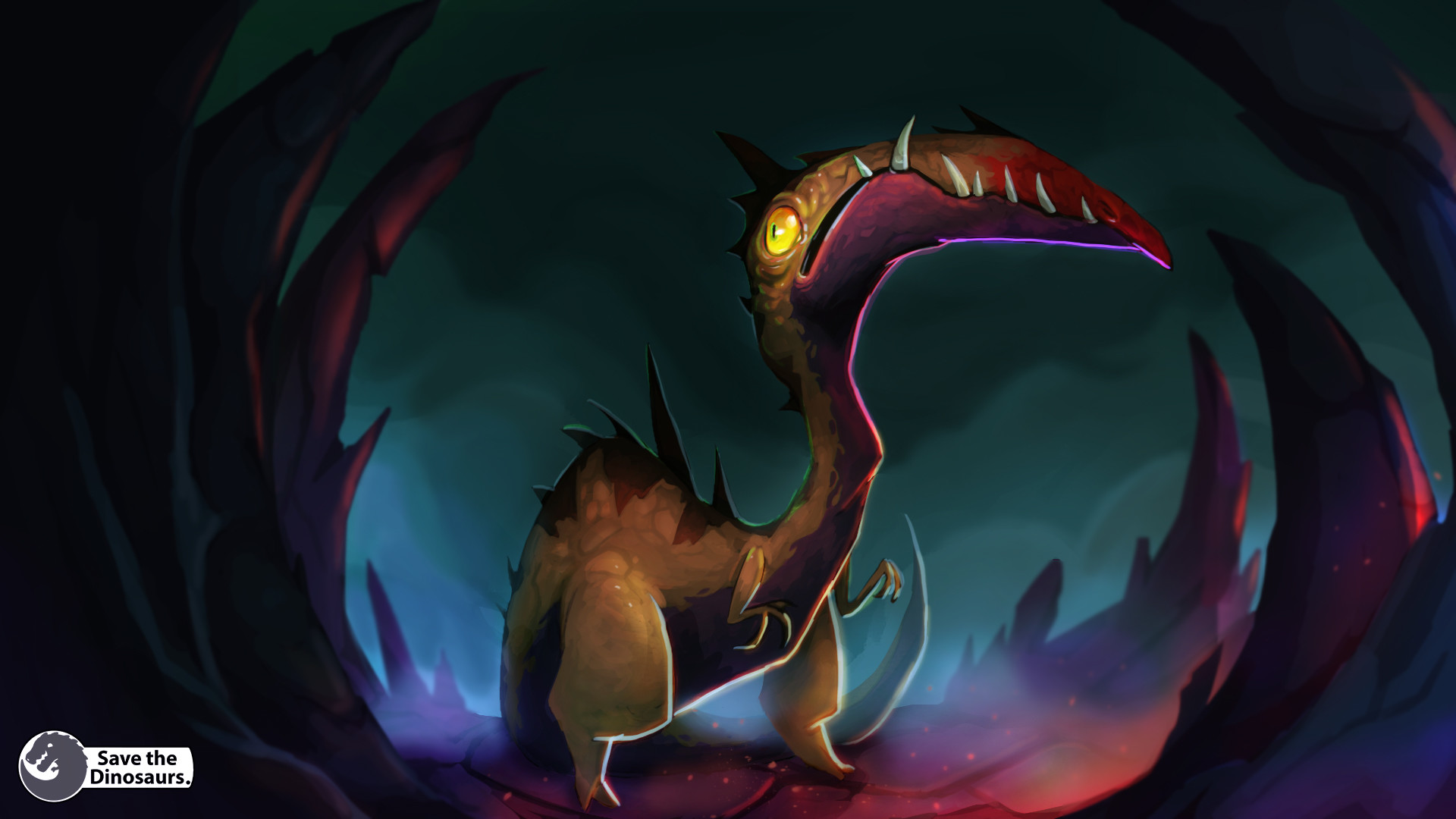 ArtStation - Cave Dino-creature