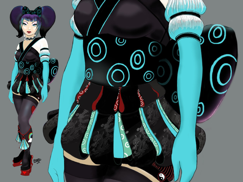 ArtStation - Sci-Fi Harajuku Geisha