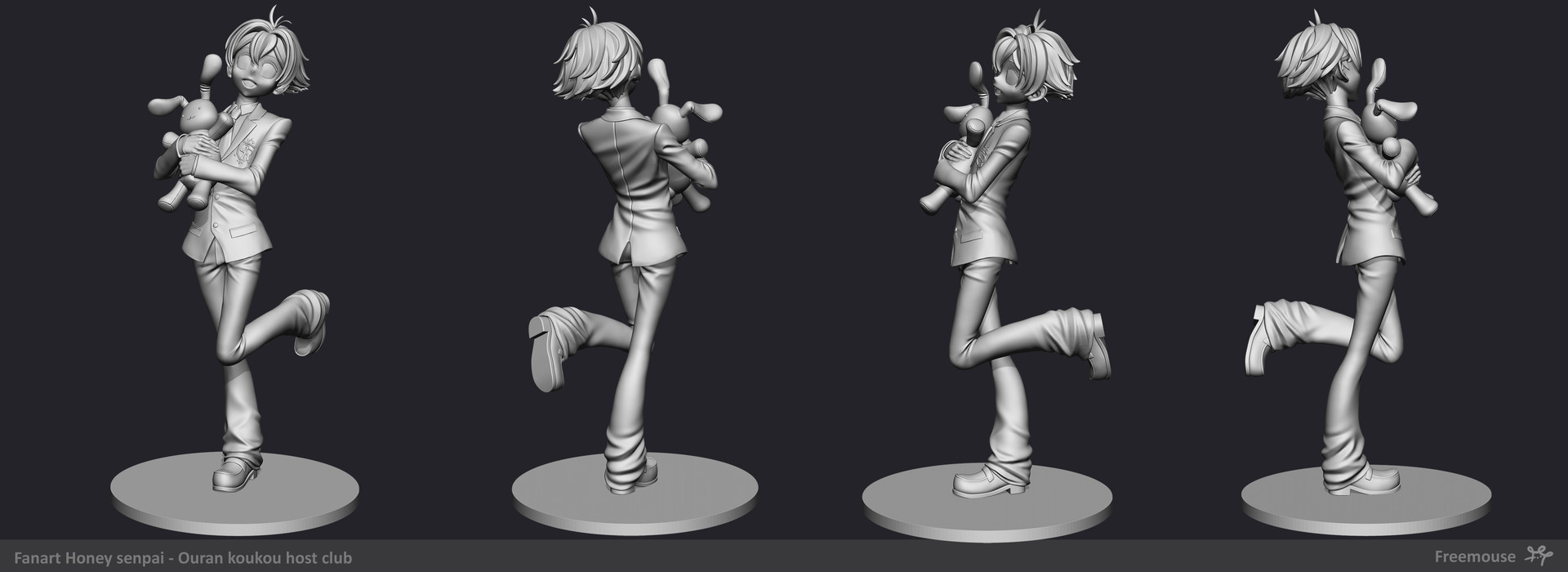Ananas - Honey sempai fanart sculpt - Houran koukou host club