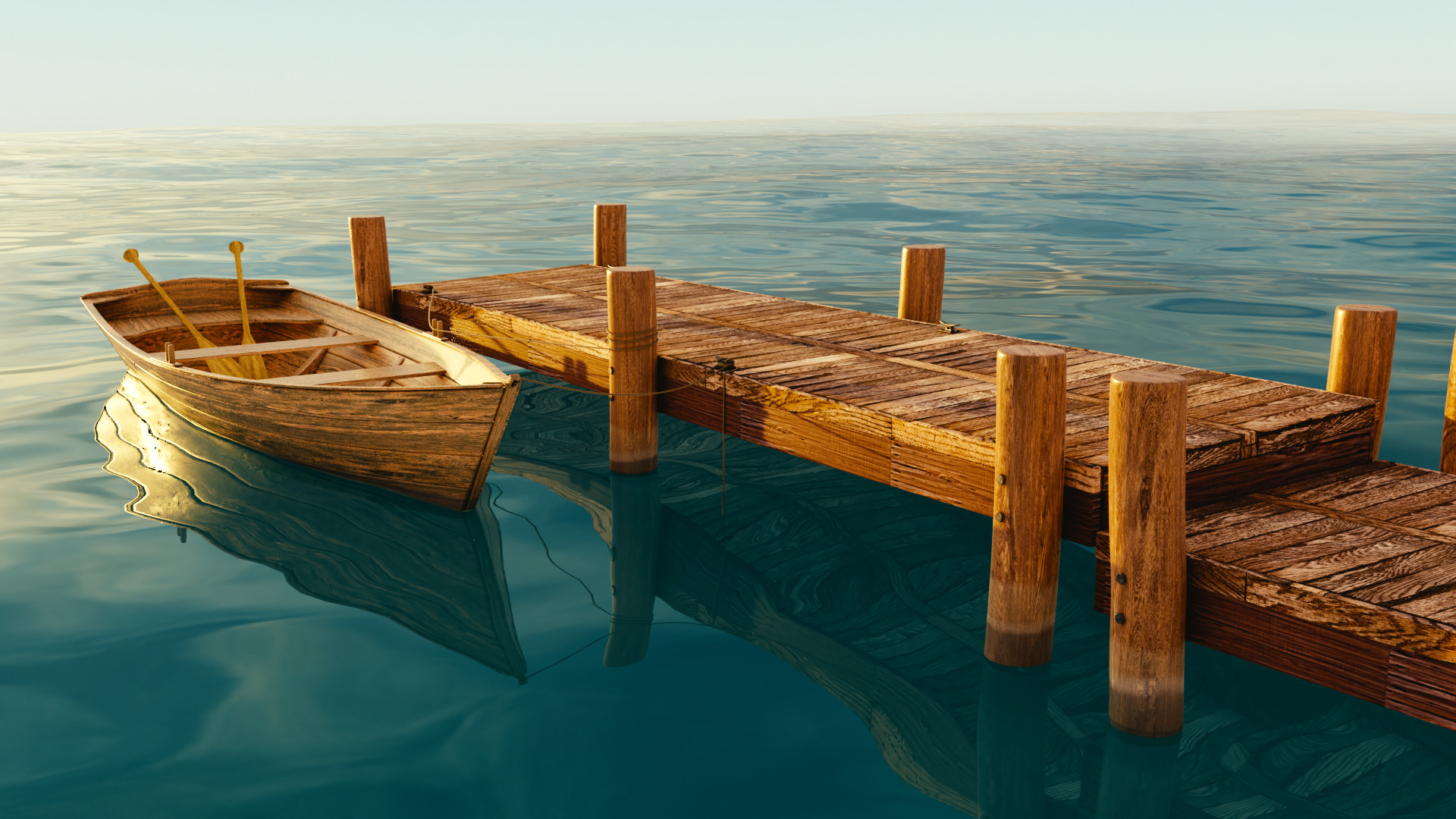 Nick Colthorpe - Boat at jetty