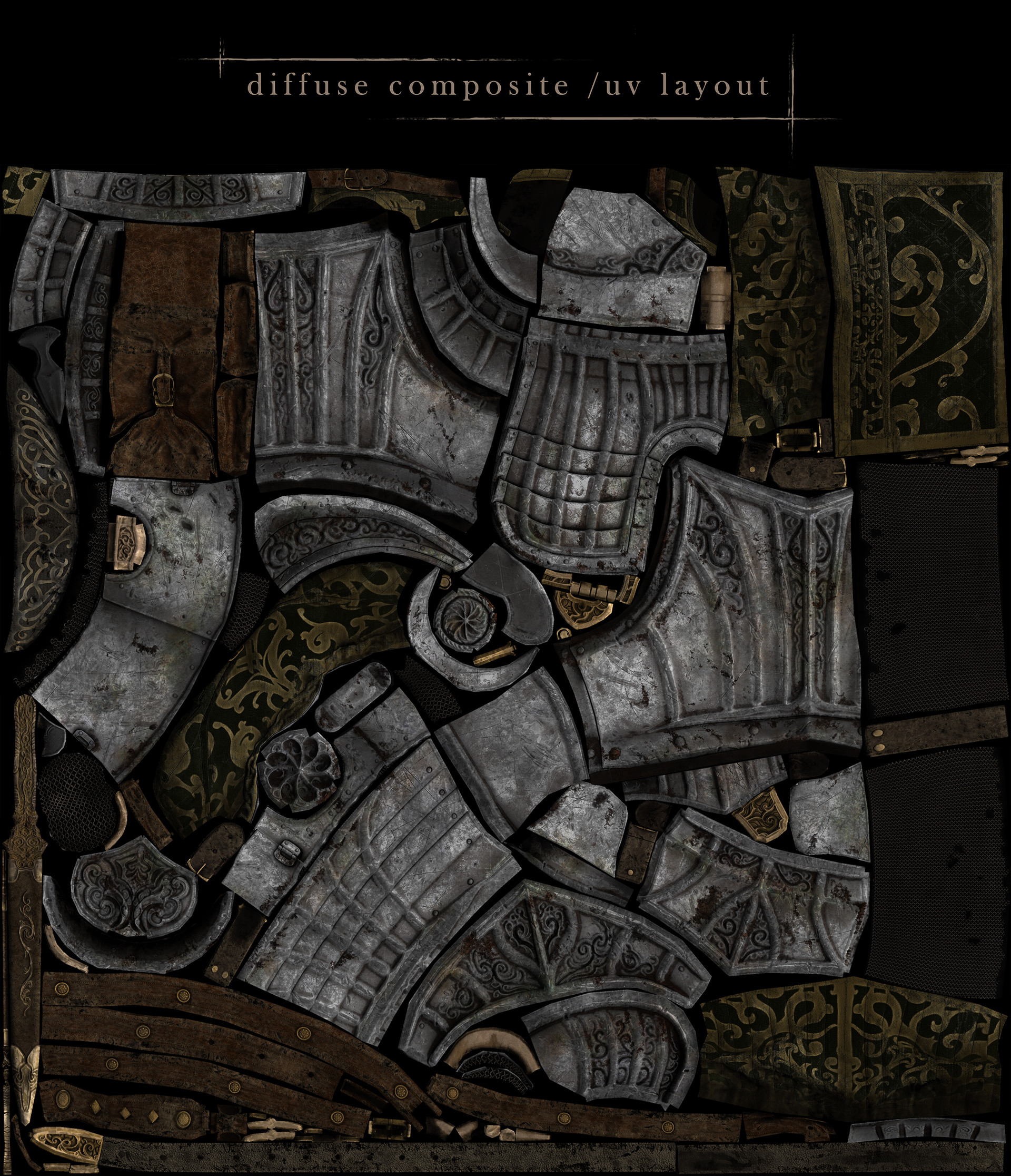 Dane Brennand - Armour Set - Fluted Knight Set (Undead Prince Ricard)