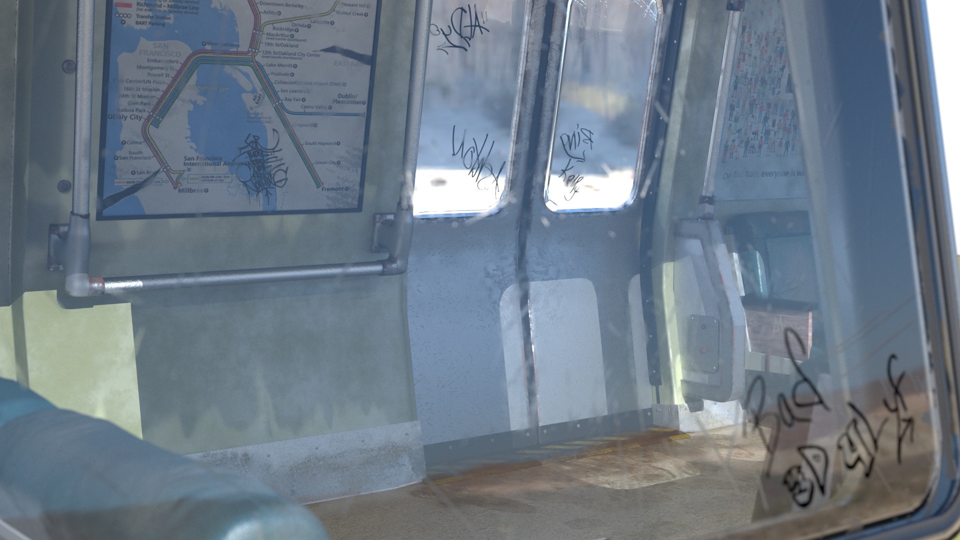 ArtStation - BART train Surfacing | 2016 | Uni Project