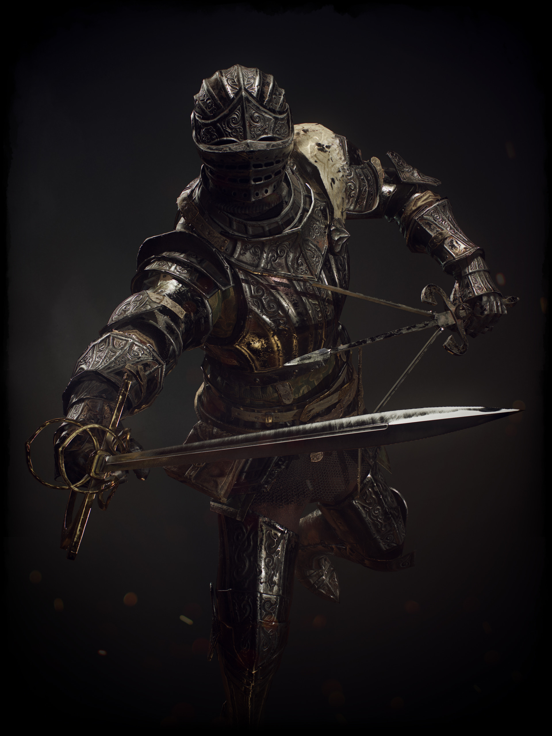 Dane Brennand - Armour Set - Fluted Knight Set (Undead Prince Ricard)