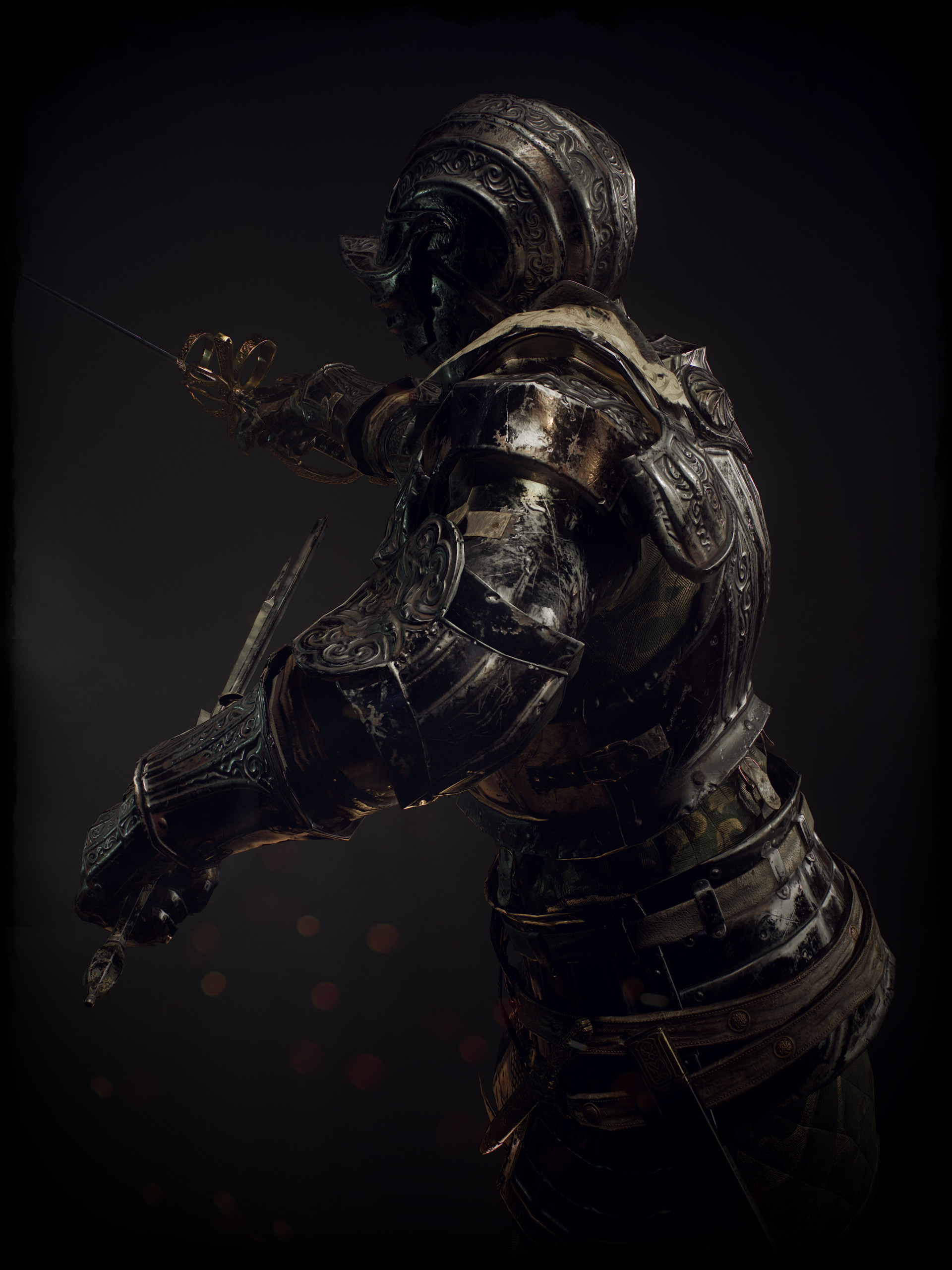 Dane Brennand - Armour Set - Fluted Knight Set (Undead Prince Ricard)