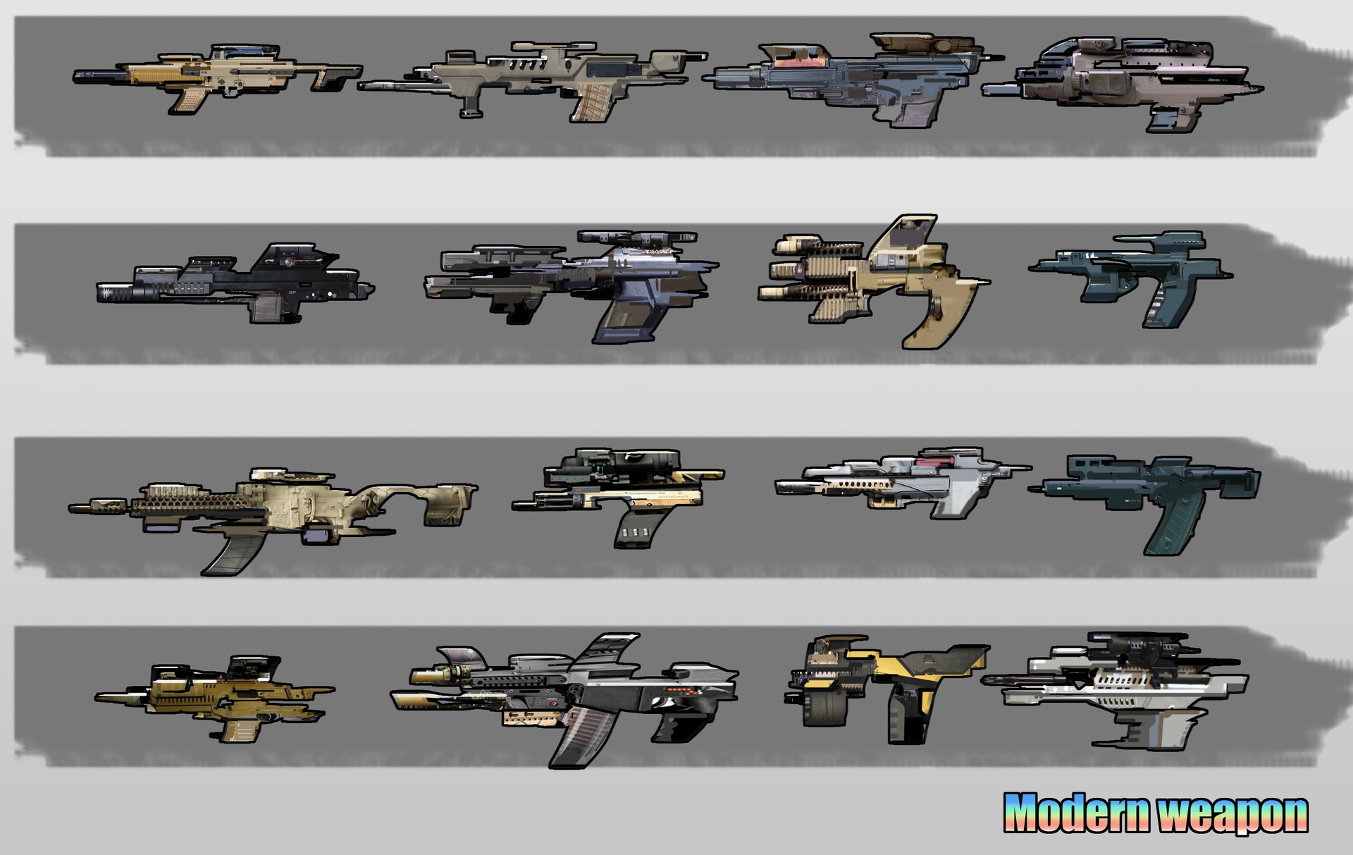 ArtStation - Modern weapon