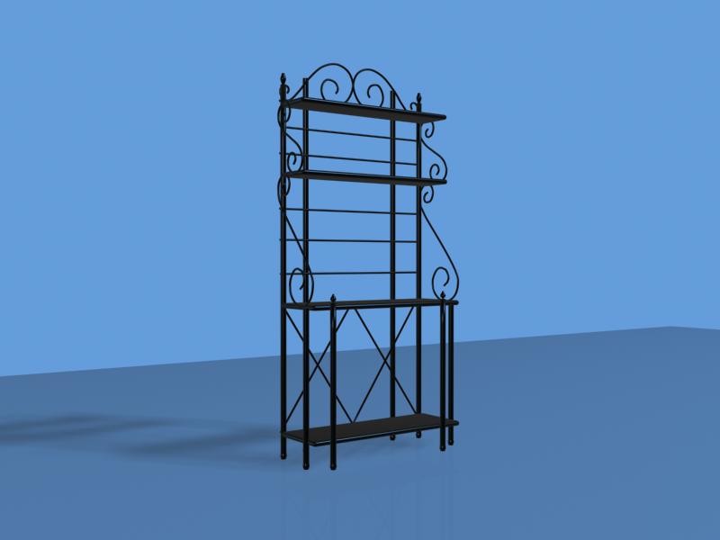ArtStation - Iron rod rack