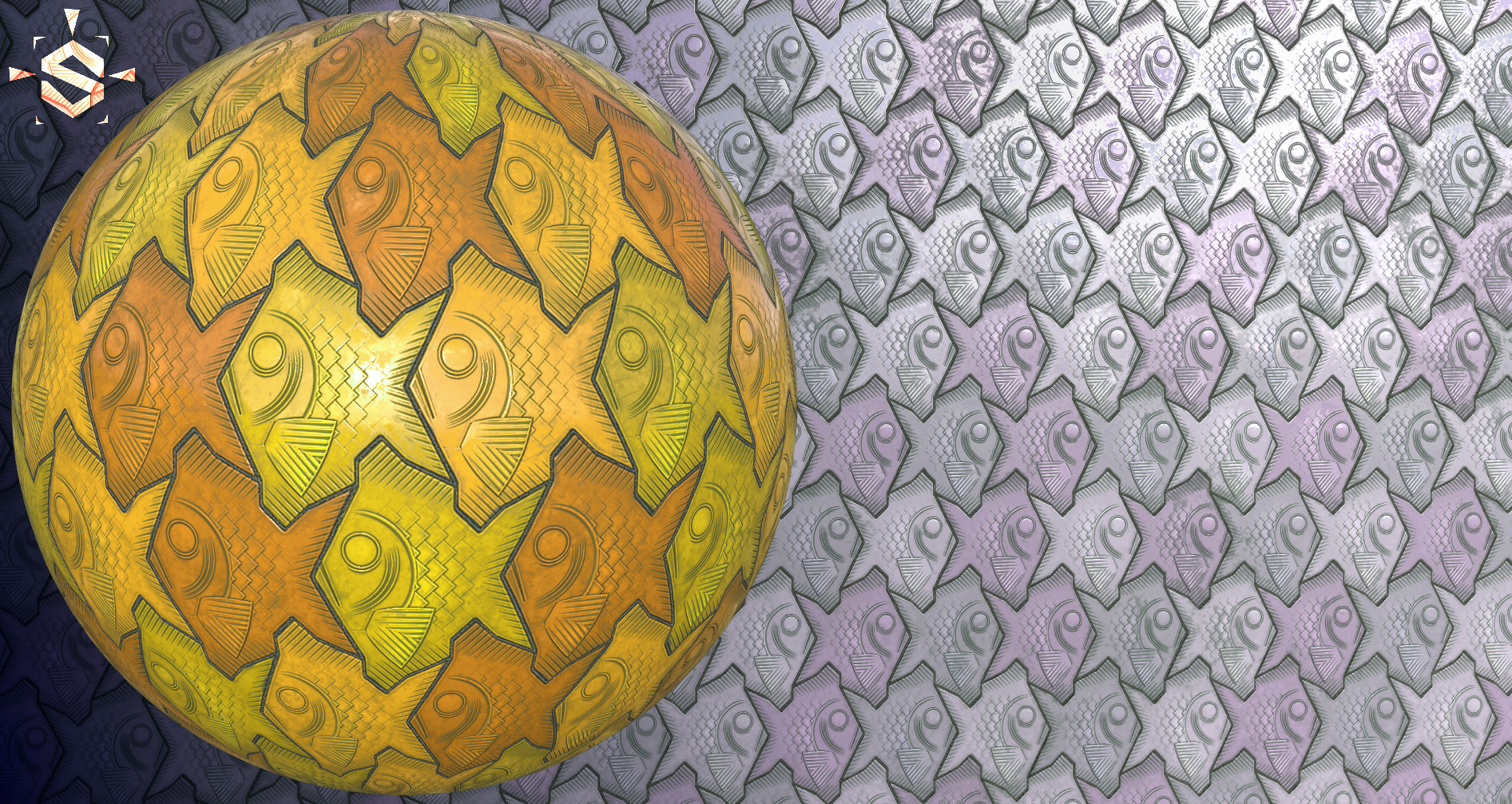 Jacob McKee-Wright - Tessellating Fish Mosaic