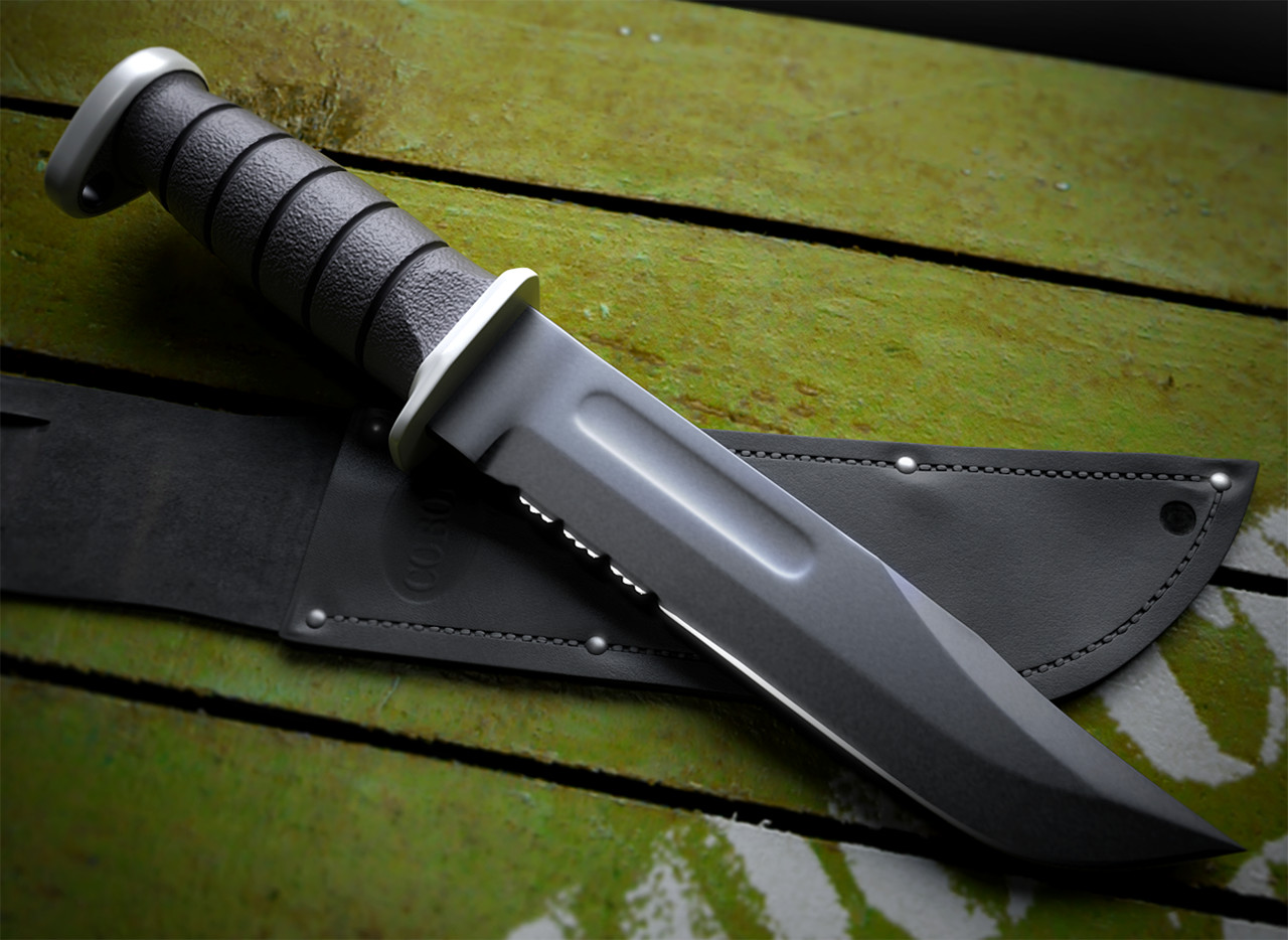ArtStation - USMС Ka-Bar combat knife