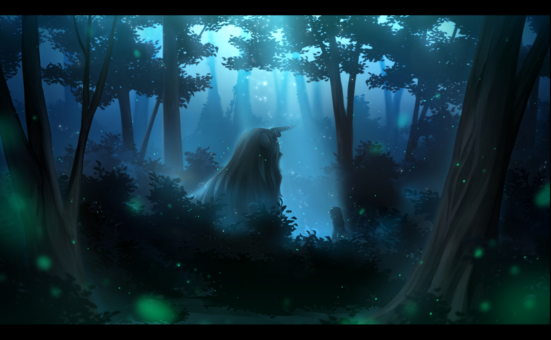 ArtStation - Night forest