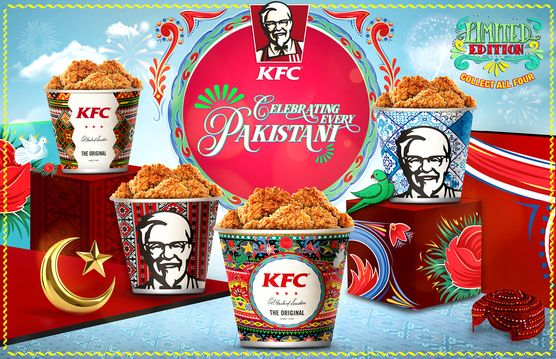ArtStation - KFC - Independence Day Limited Edition Buckets