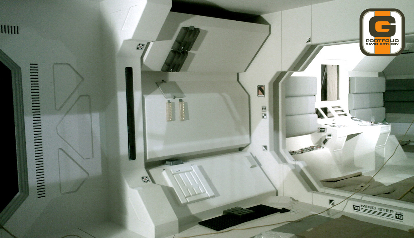 Gavin Rothery - The "Sarang" Lunar Base set design from "Moon" (2009)