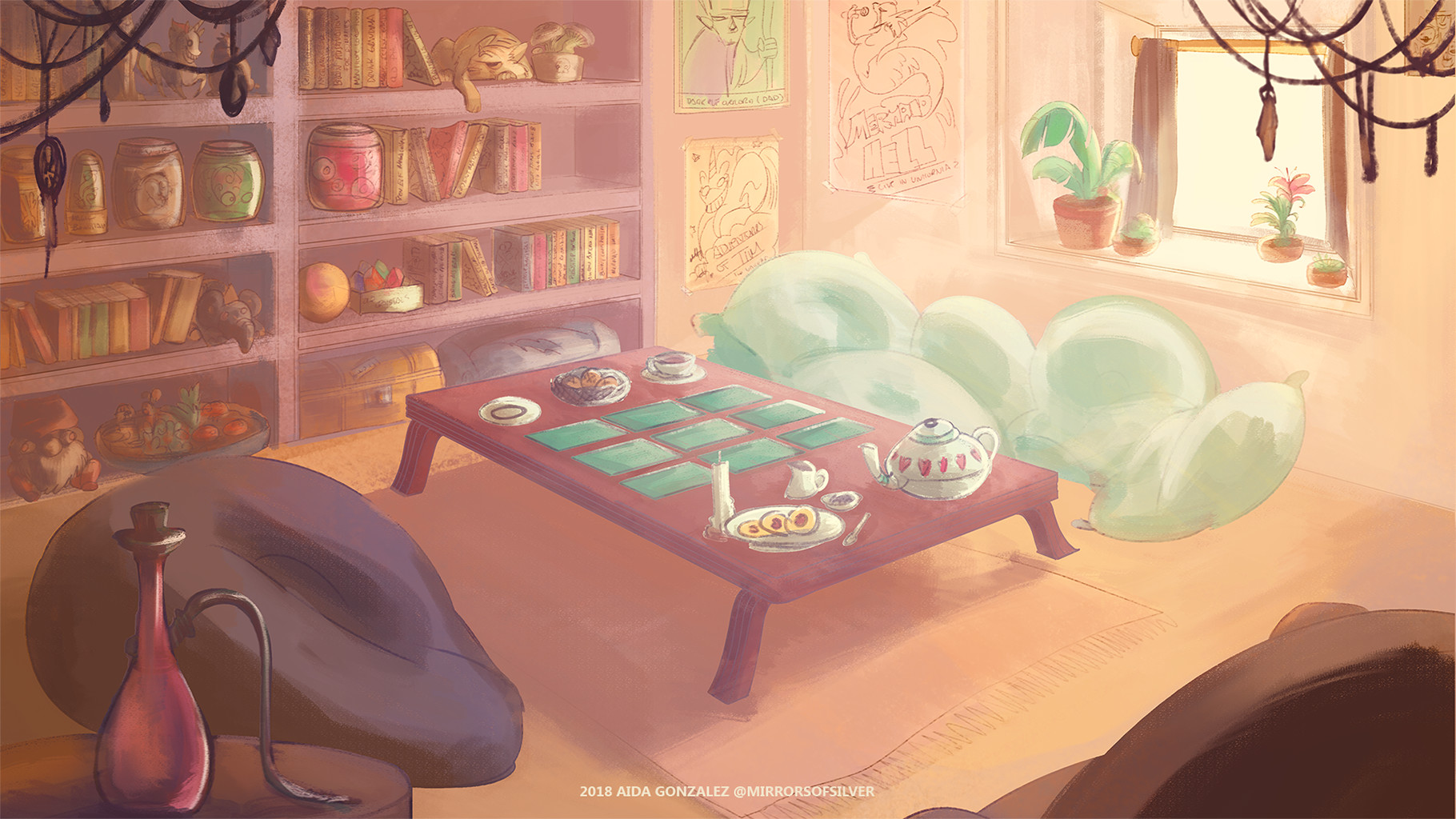 ArtStation - Tea and Tarot -Short Animation Concept-