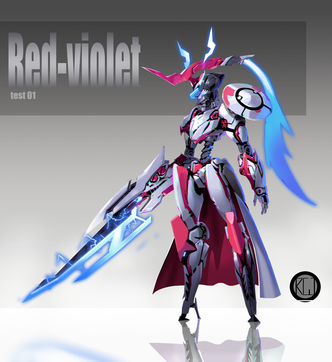 ArtStation - Red-violet knight