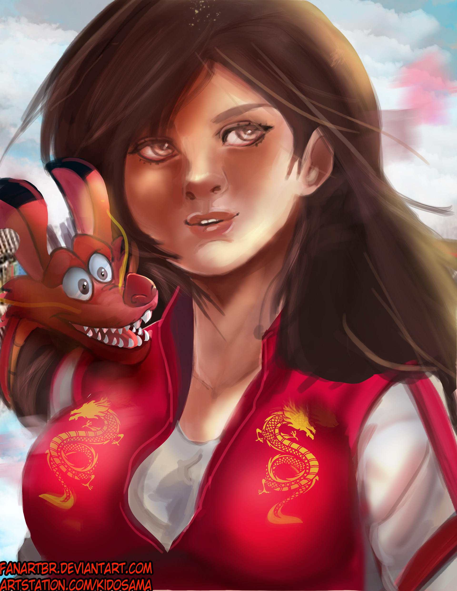 ArtStation - Mulan casual outfit