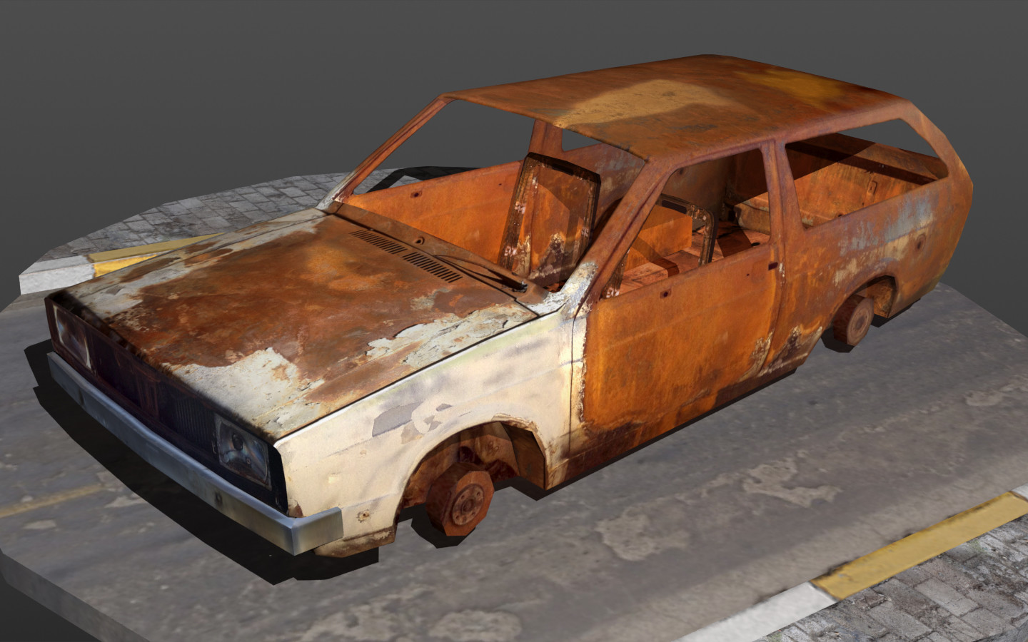 ArtStation - Burned car