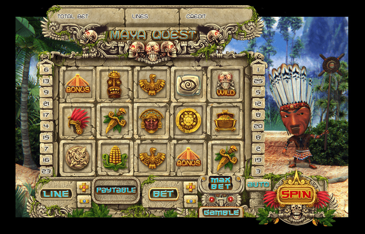 ArtStation - Online Slot machine for SALE - Maya Quest