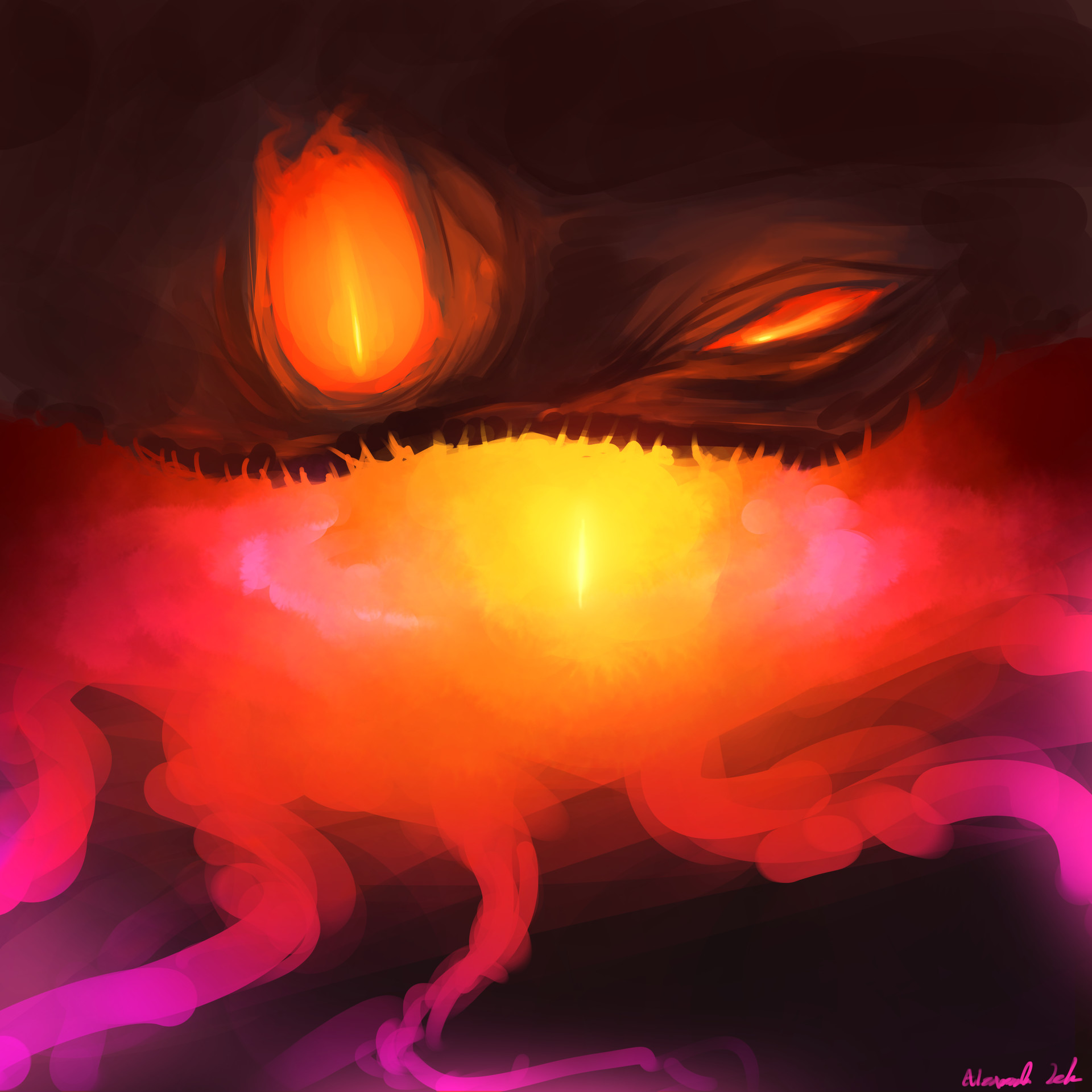 ArtStation - Feeding on Fear Speedpaint