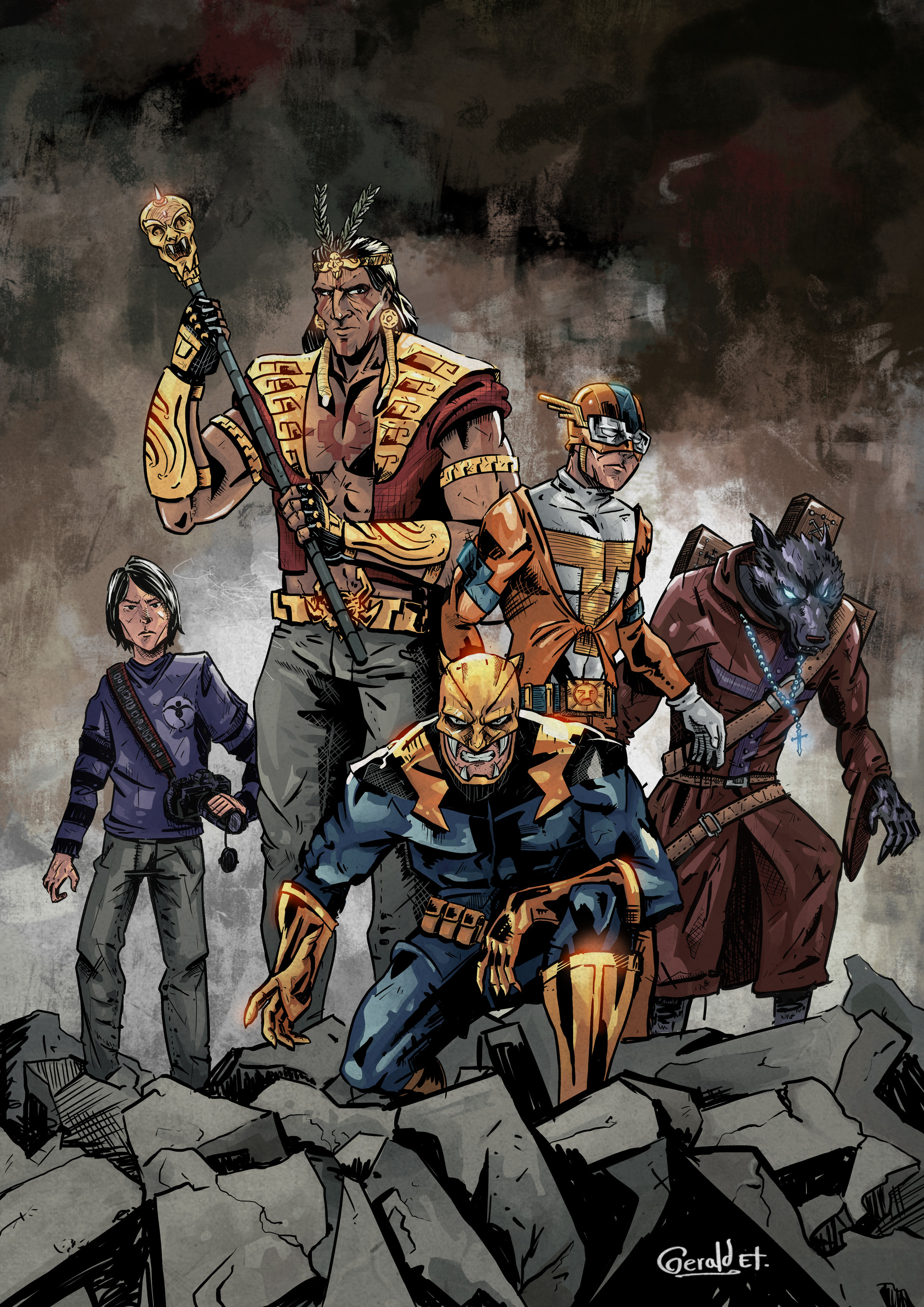 ArtStation - PERUVIAN SUPER HEROES