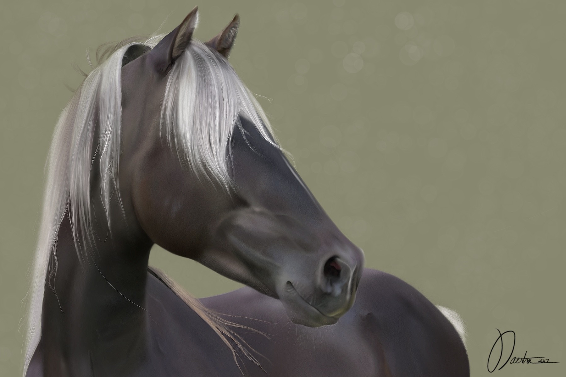 ArtStation - Realistic Mustang Horse