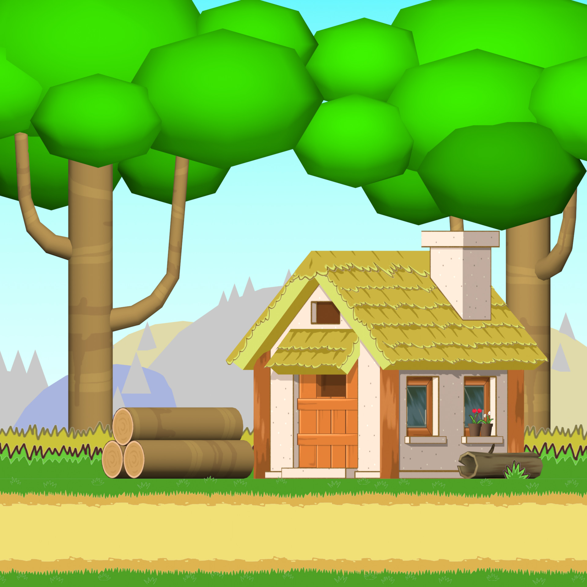 ArtStation - Cartoon house