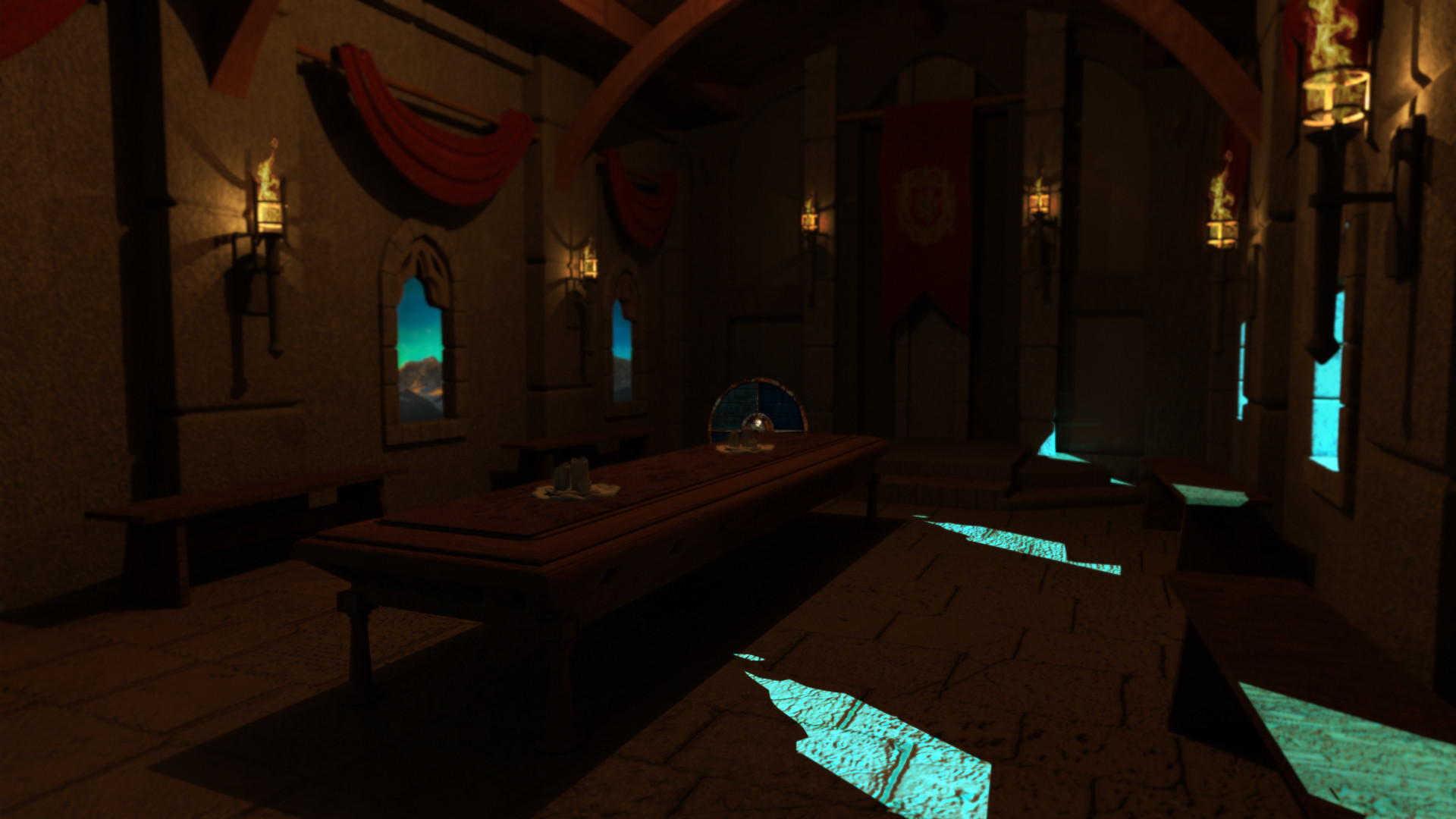 ArtStation - 3D Medieval Hall