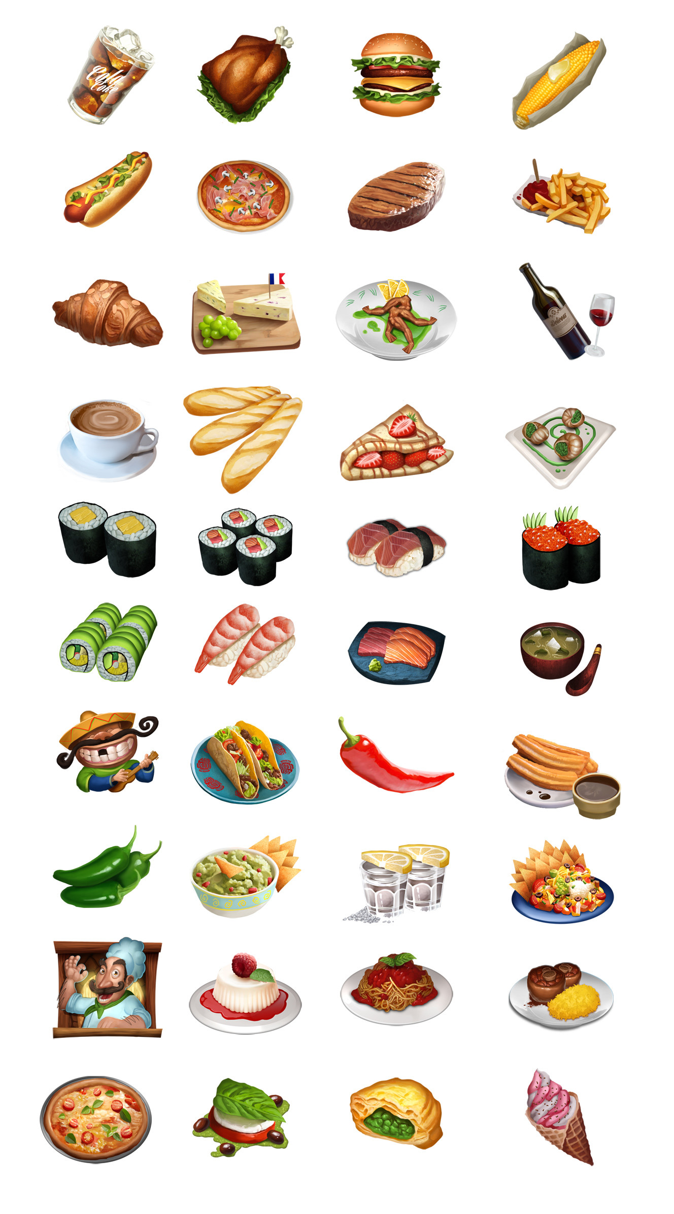 ArtStation - Food slot symbols