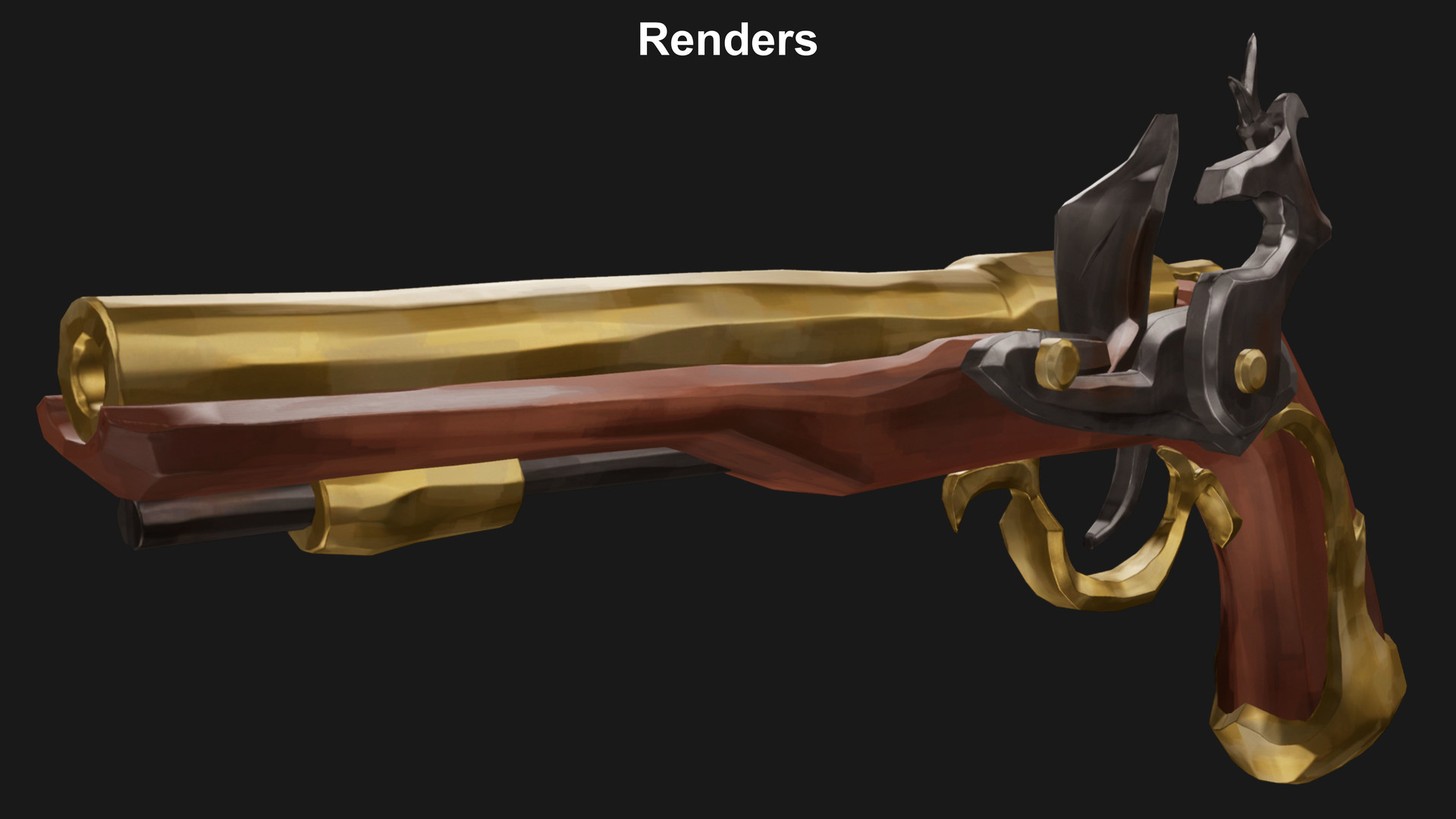 ArtStation - Flintlock Pistol - Sea of Thieves Art Test