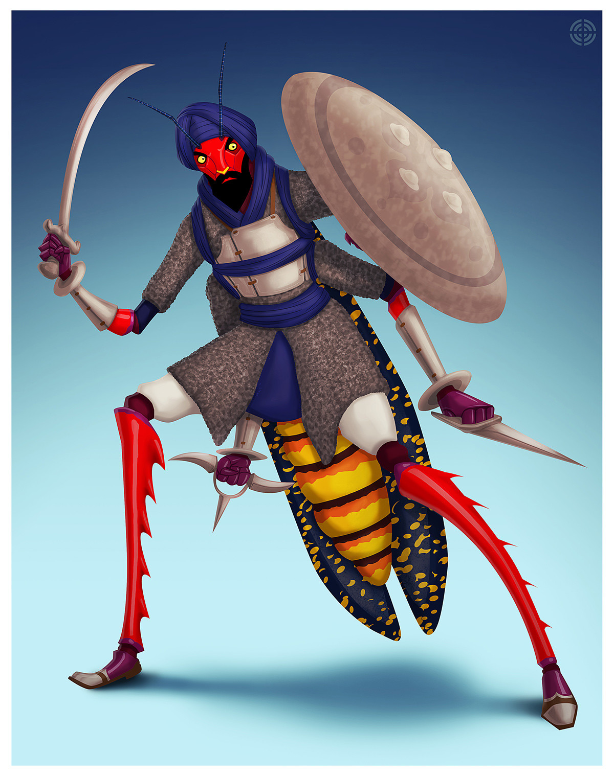 Arturo Aguirre Art - Character Design Challenge - Insect Warrior