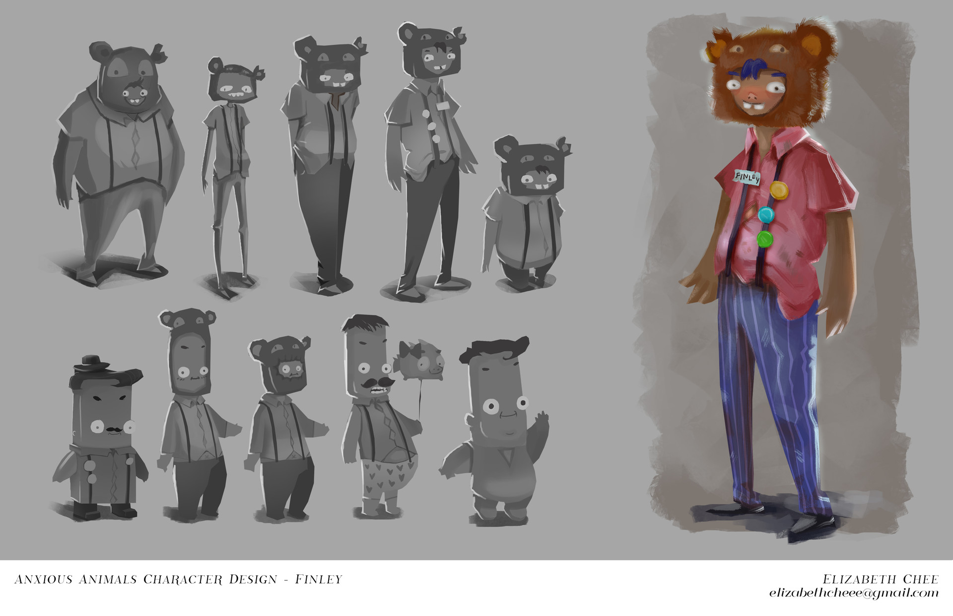 Elizabeth Chee - Anxious Pets Concept Work