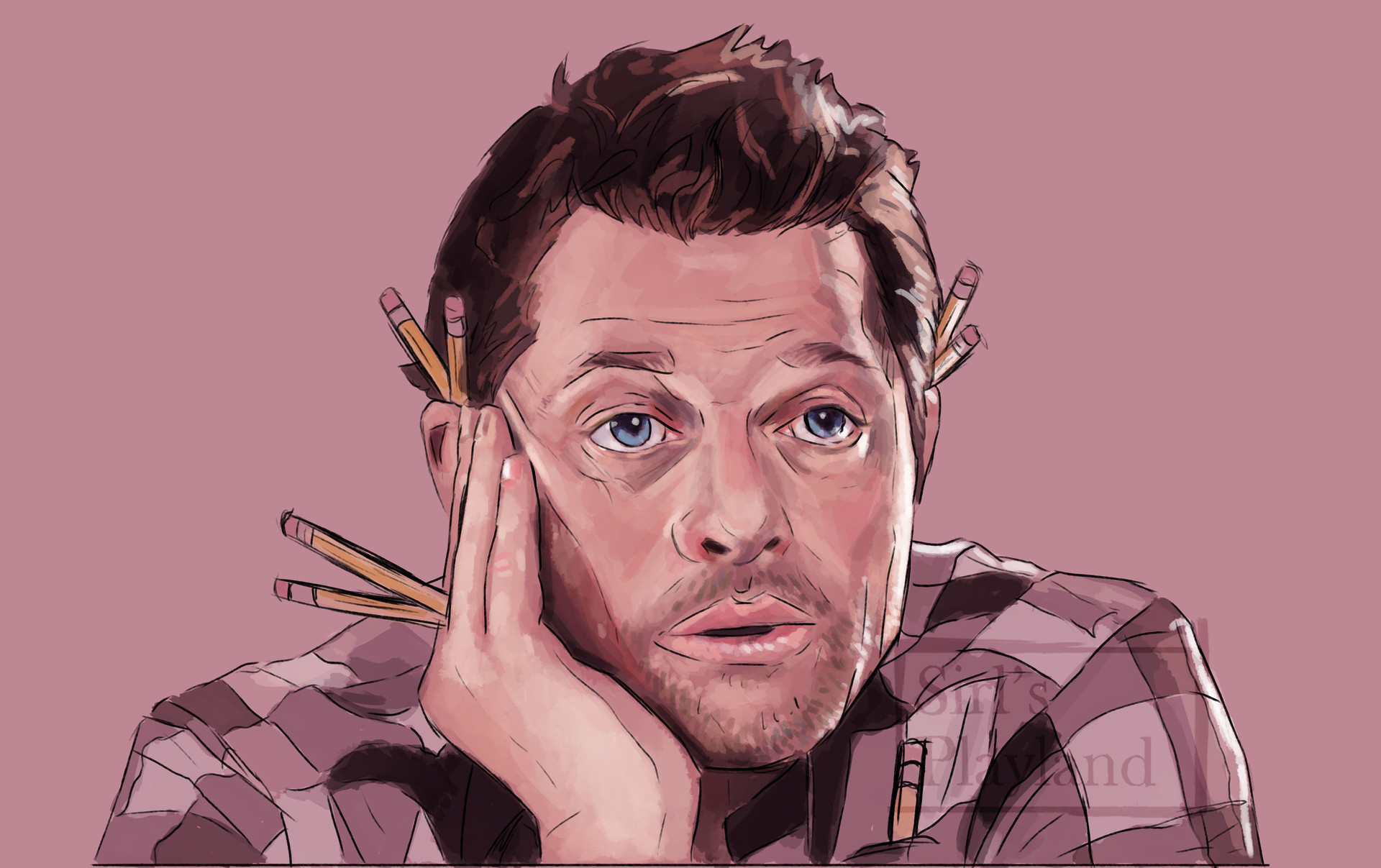 Misha Collins Drawing