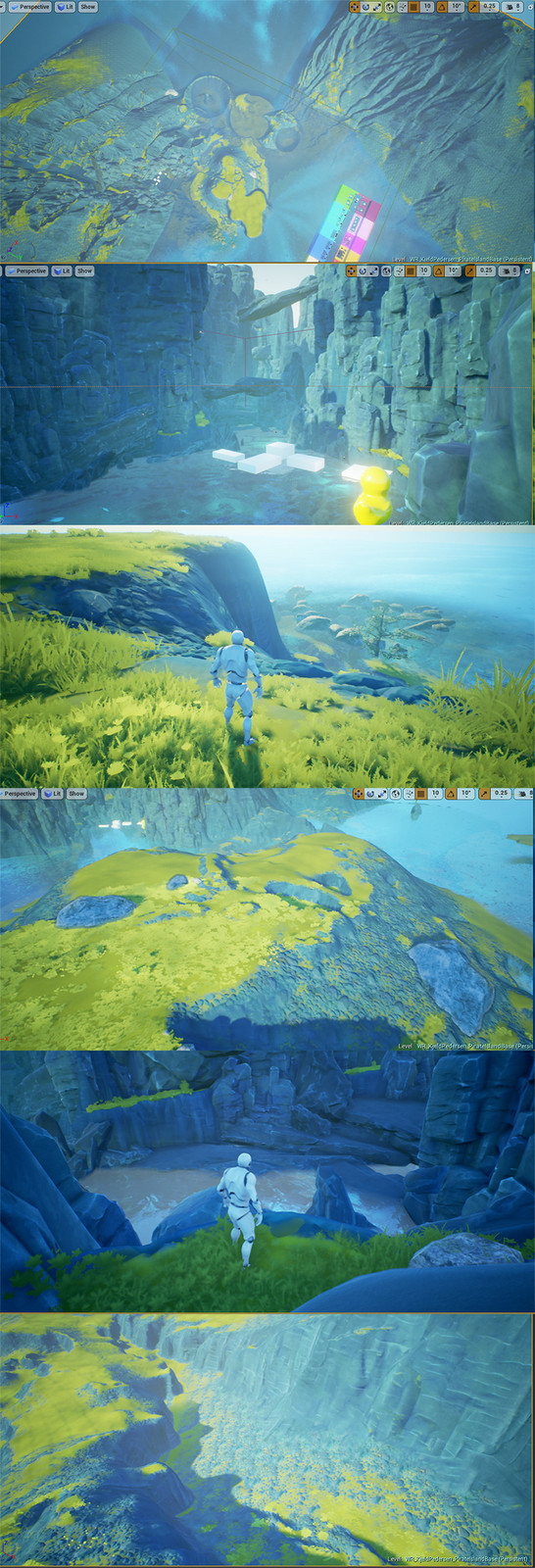 Kjeld Pedersen - Unreal Stylized Auto Landscape Tech Art Research